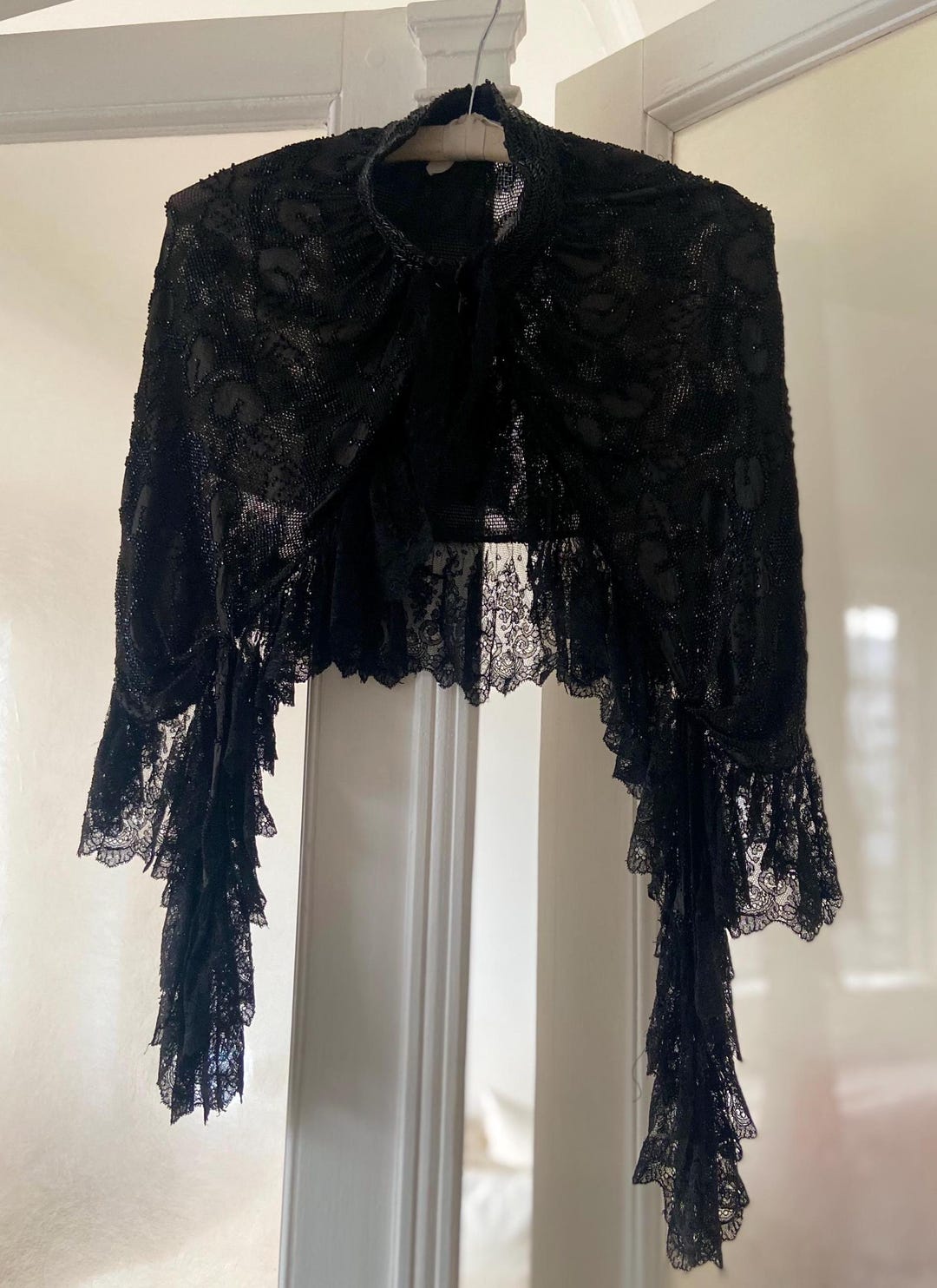 Vintage Victorian Beaded Evening Caplet - Etsy