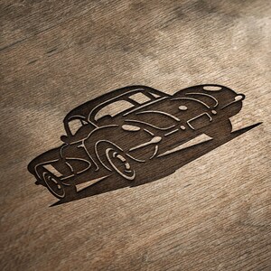 Digital Download | Inspired by Classic Mercedes 300SL | DXF File ...