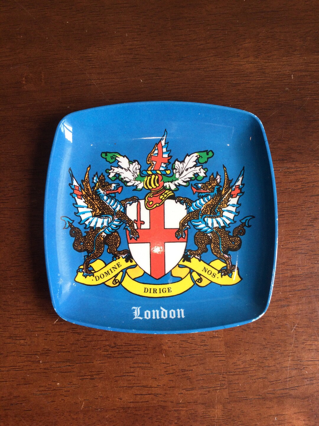 Vintage London Small Square Melamine Tray / Plate Made in - Etsy