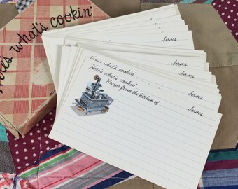 Vintage Current Recipe Cards - Etsy
