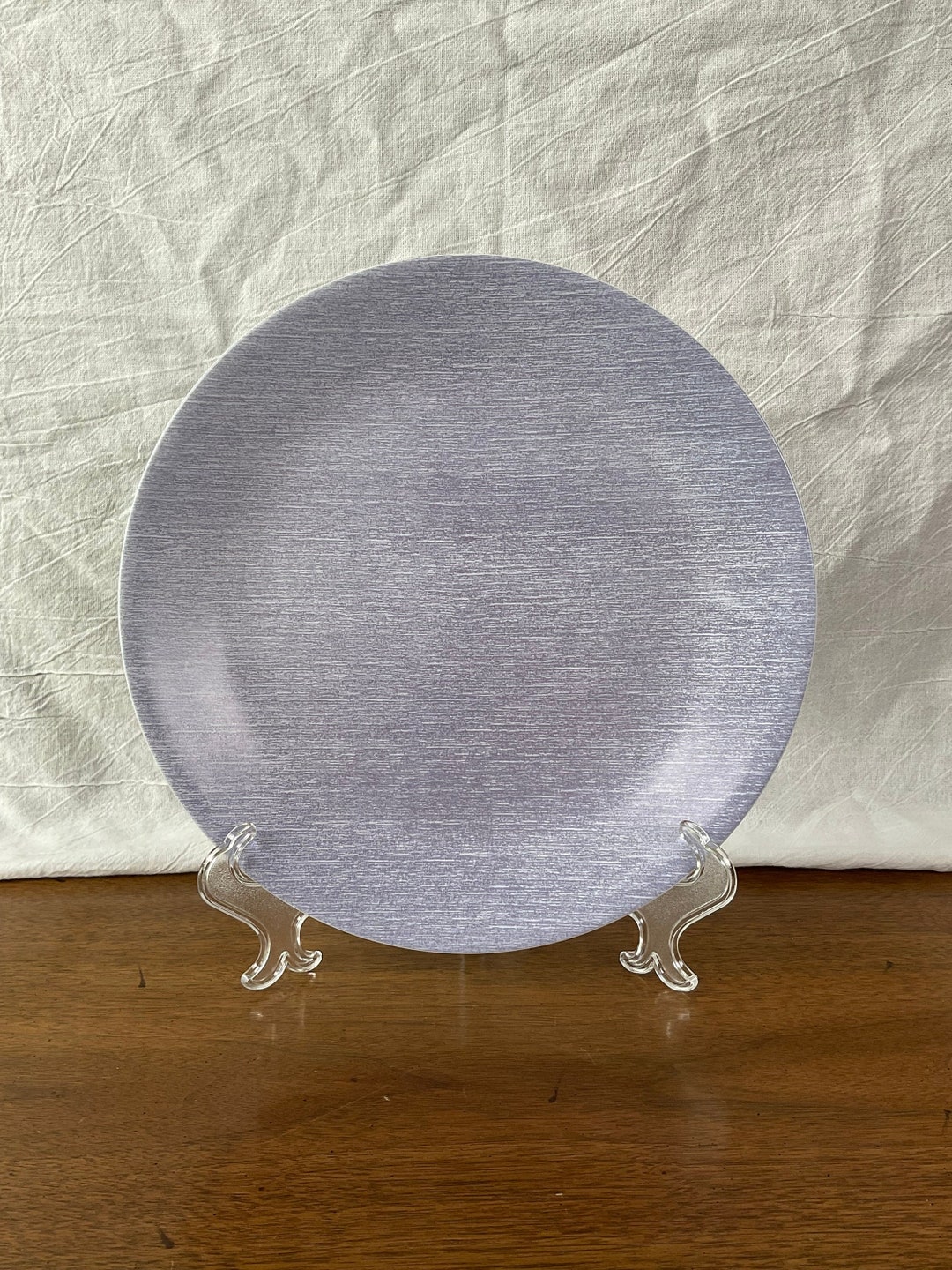 Vintage Corelle Blue Linen Dinner Plate Discontinued Smooth With Linen ...