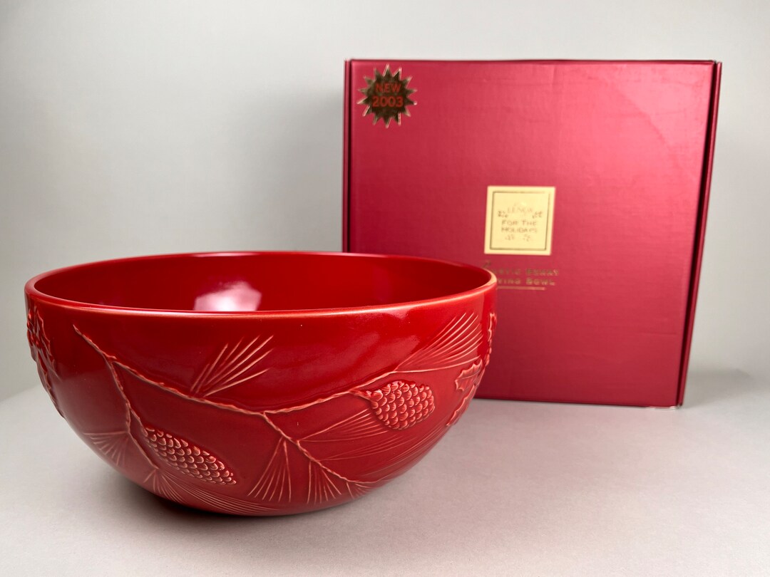 Vintage Lenox Rustic Berry Large Serving Bowl in Original Box 2003 11.5 ...