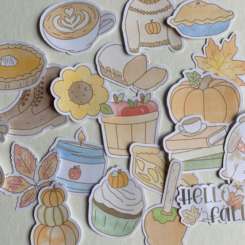 Autumn Stickers - Etsy