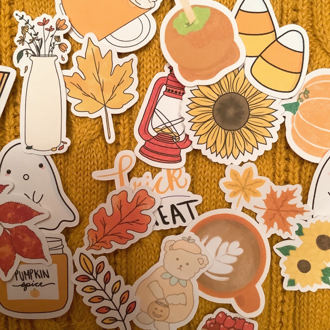 Fall and Halloween Sticker Flake Pack / 21 Pc / Autumn Stickers ...