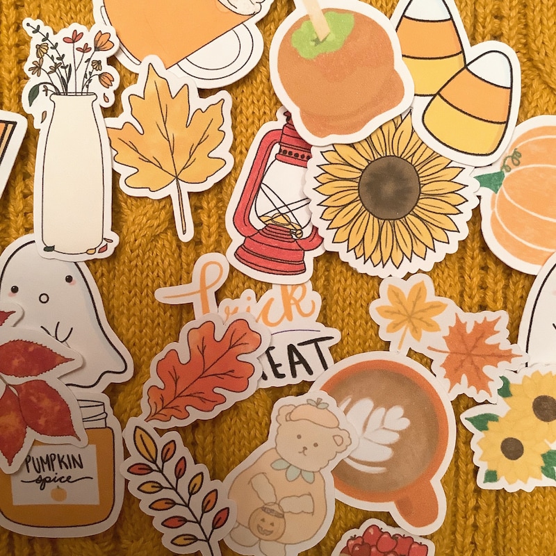 Autumn Stickers - Etsy