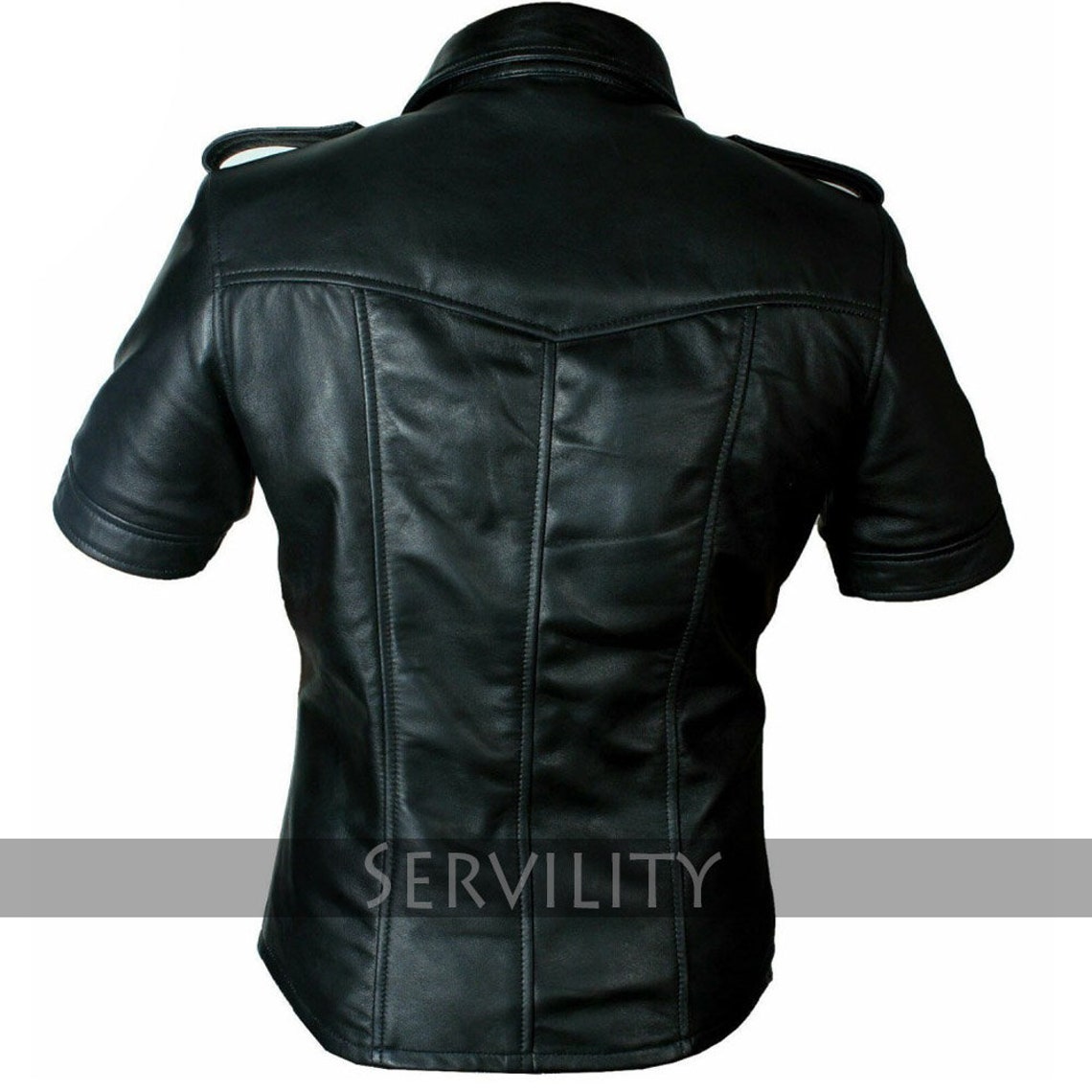 Handmade Men's Real Leather Police Uniform Shirt Real - Etsy UK