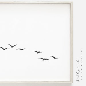 Flying Birds wall art Bird Ink Drawing printsBirds Art | Etsy