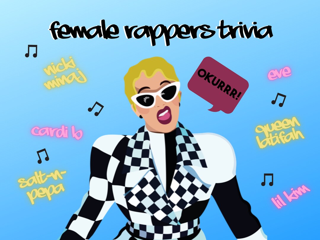 Female Rappers Trivia (PDF) | Music Games, Trivia Games, Party Games ...