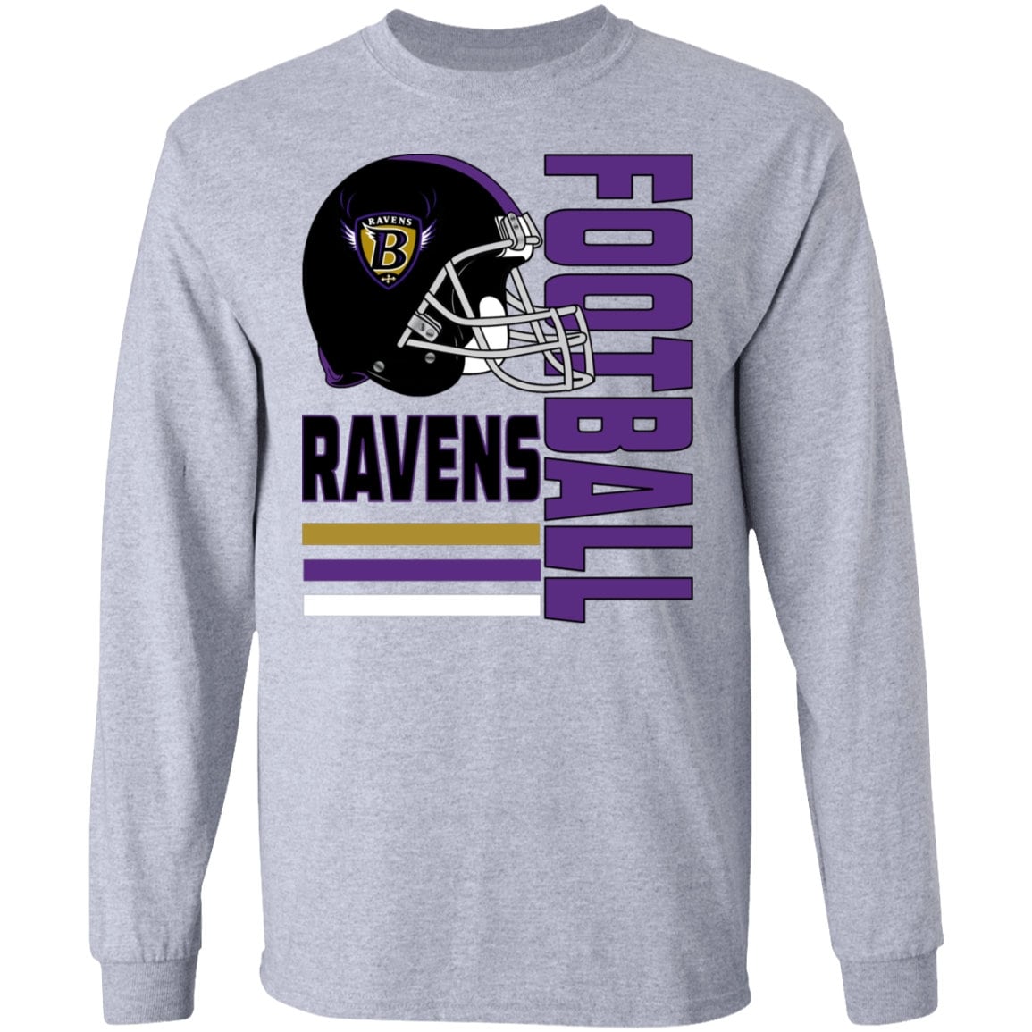 Baltimore Ravens Long Sleeve T-Shirt | Etsy
