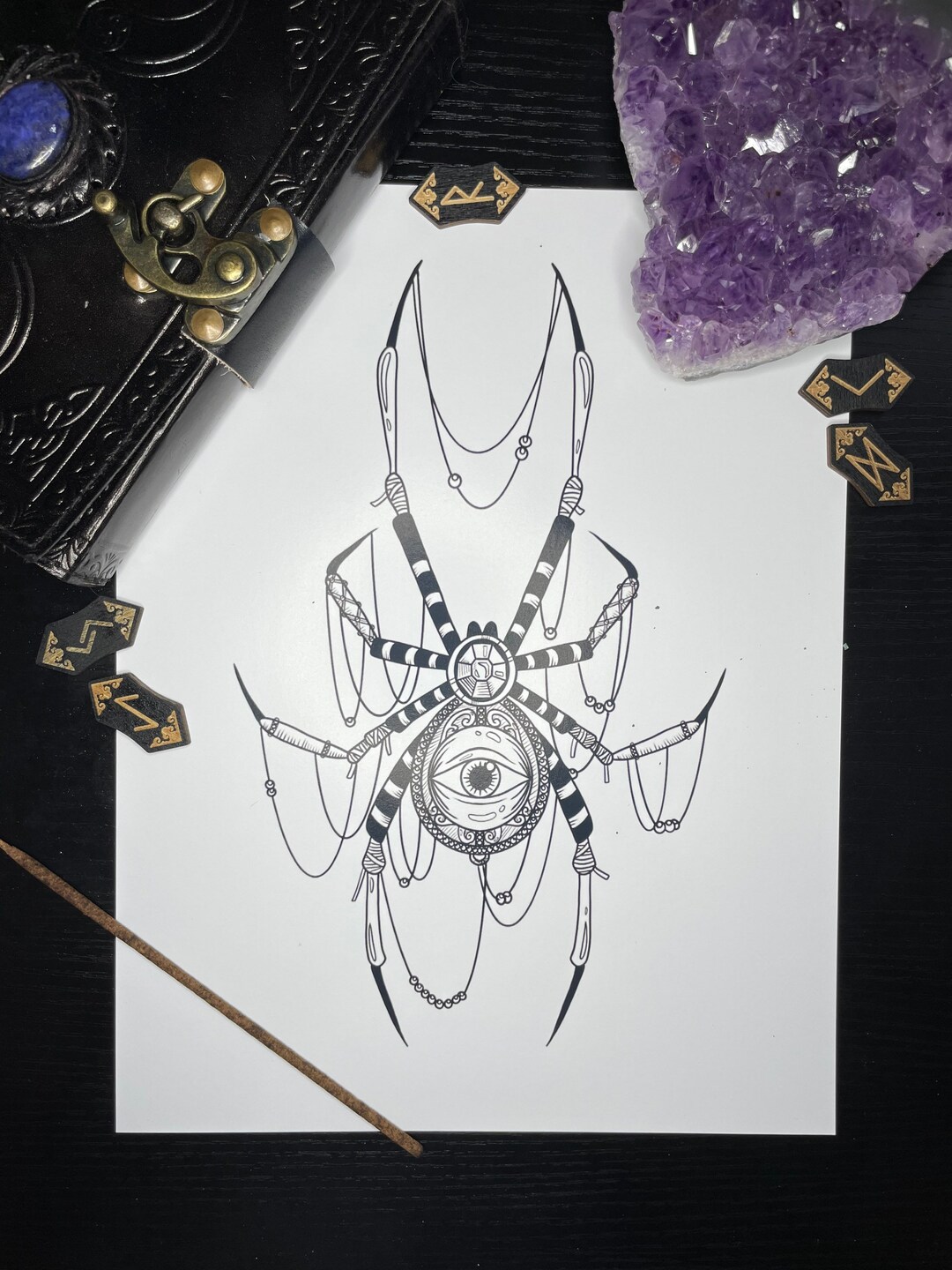 Jeweled Gypsy Spider - Etsy