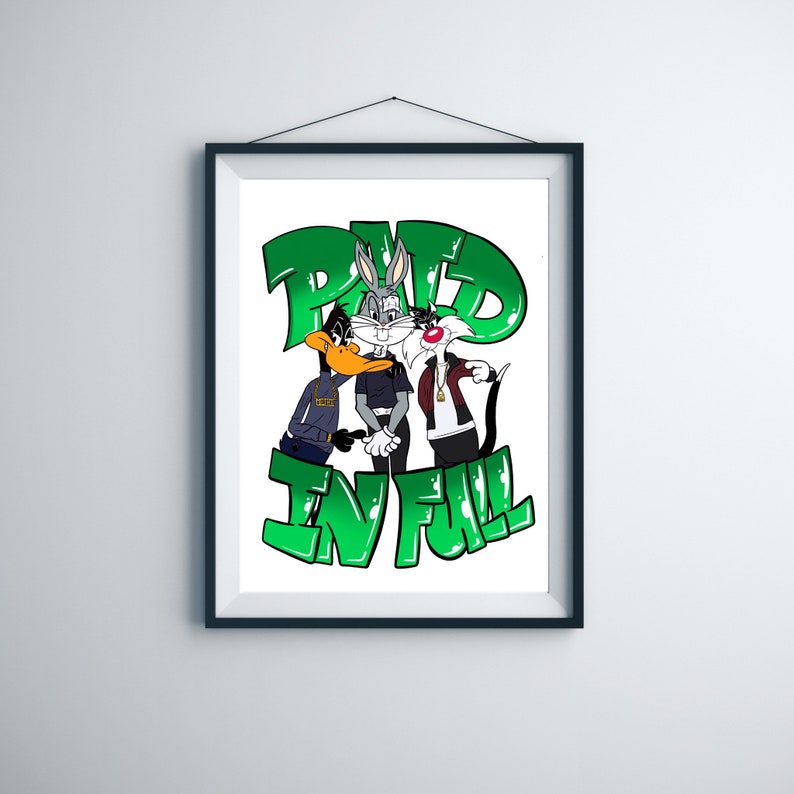 Paid in Full Wall Art - Etsy