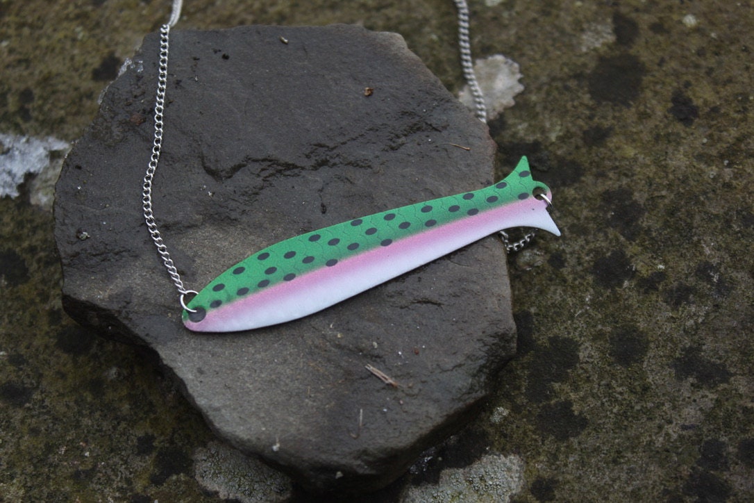 Fishing Lure Necklace , Fishing Necklace, Fishing Tackle Necklace ...