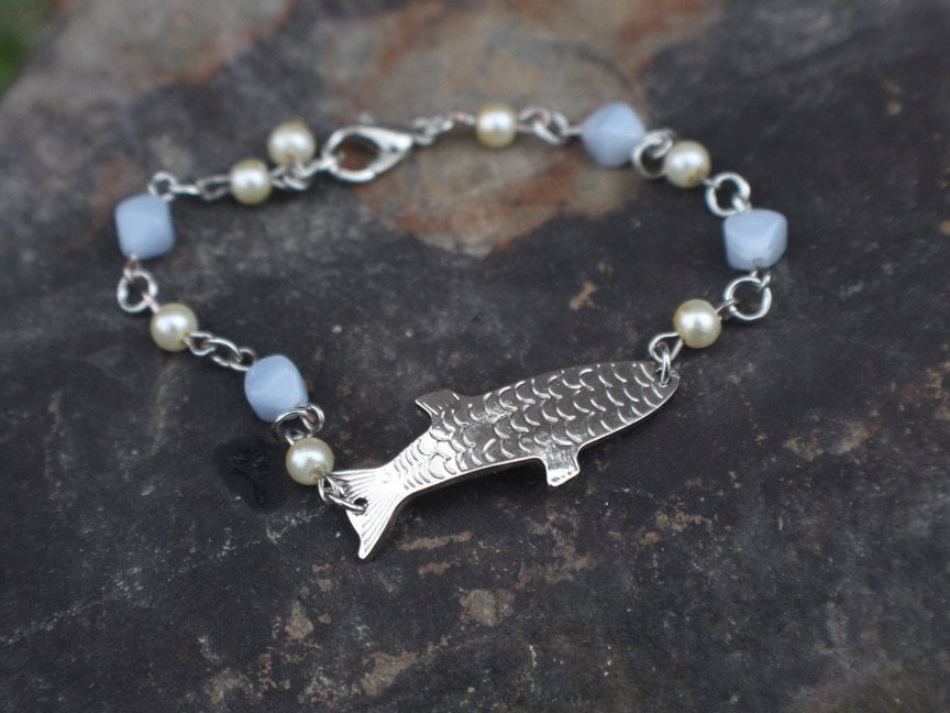 Phoebe Fishing Lure Bracelet, Fishing Swivel Bracelet, Fishing Tackle ...
