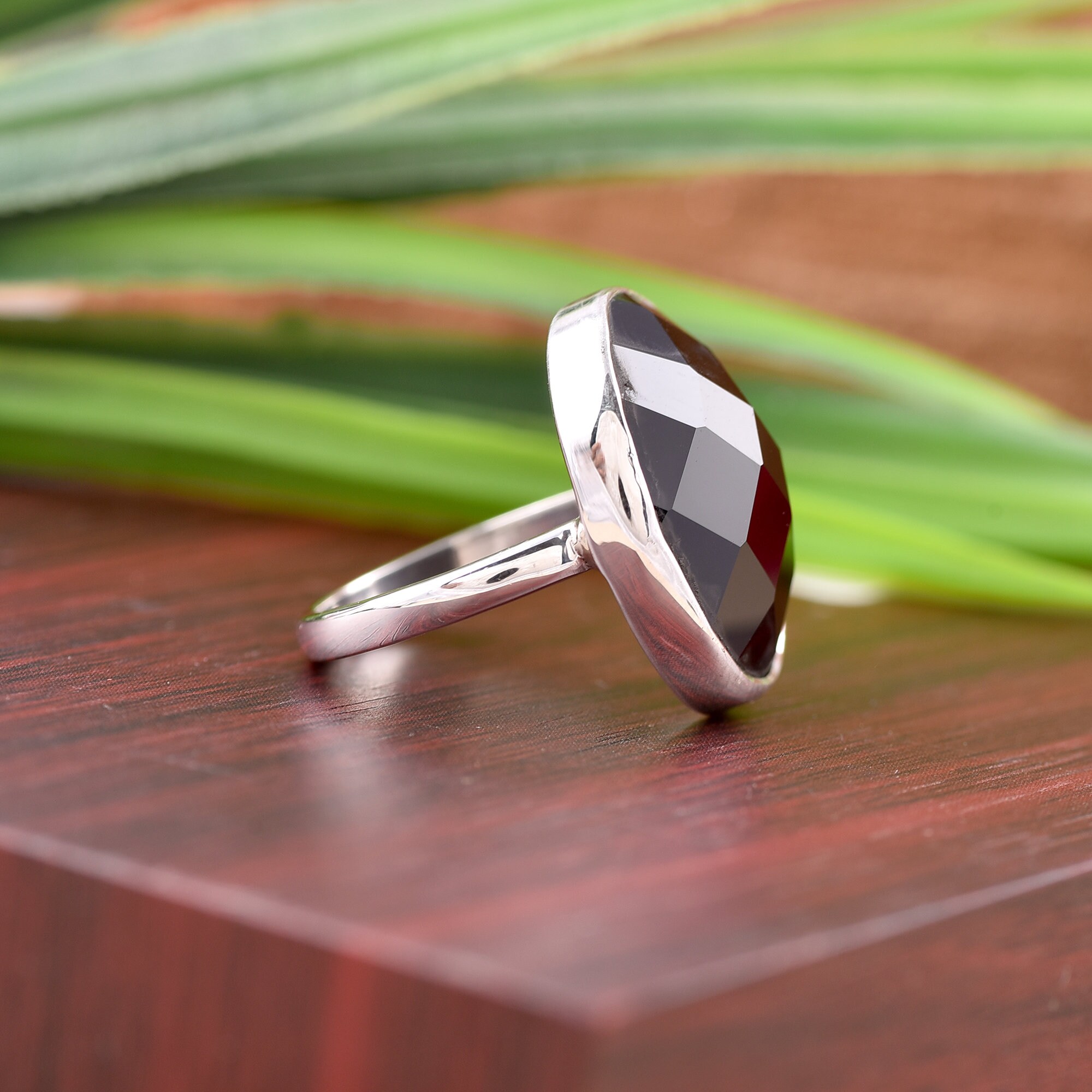 Schwarze Spinal Ring Spinal Geschenk Sterling Silber Ring | Etsy