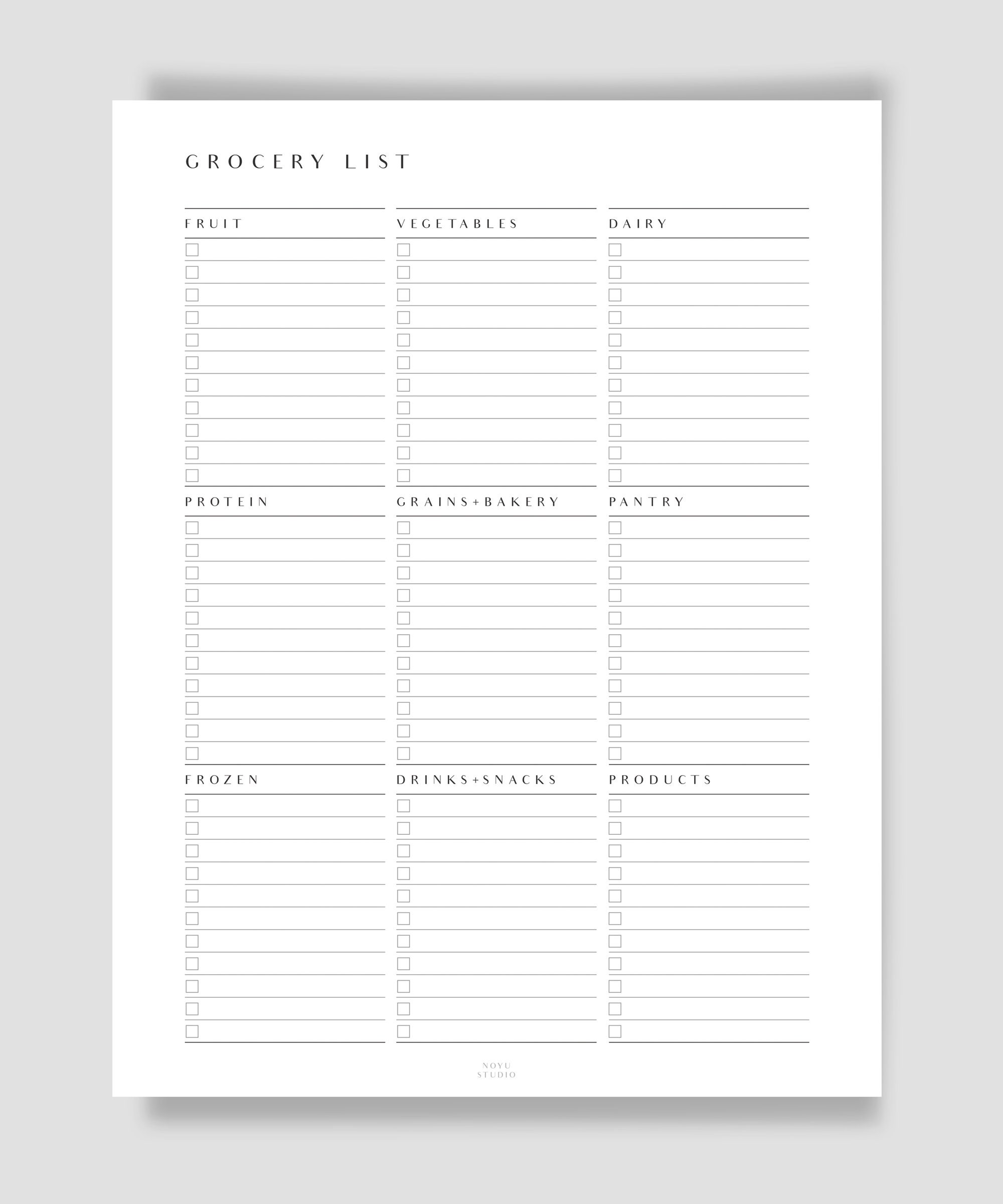 Weekly Grocery List Printable Food Shopping List Menu Etsy weekly-grocery-list-printable-food-shopping-list-menu-etsy