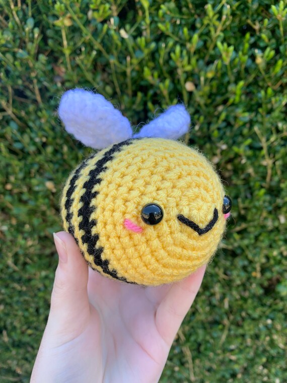 Crochet Bee Plush Bumble Bee Chunky Bee Fat Bee Stuffed | Etsy
