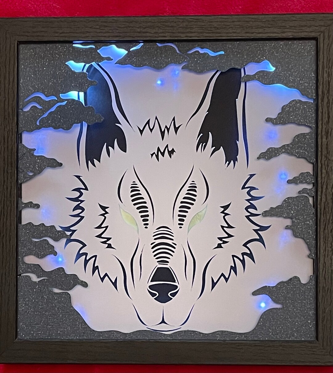 Dume. Loth Wolf Shadow Box 9x9 - Etsy