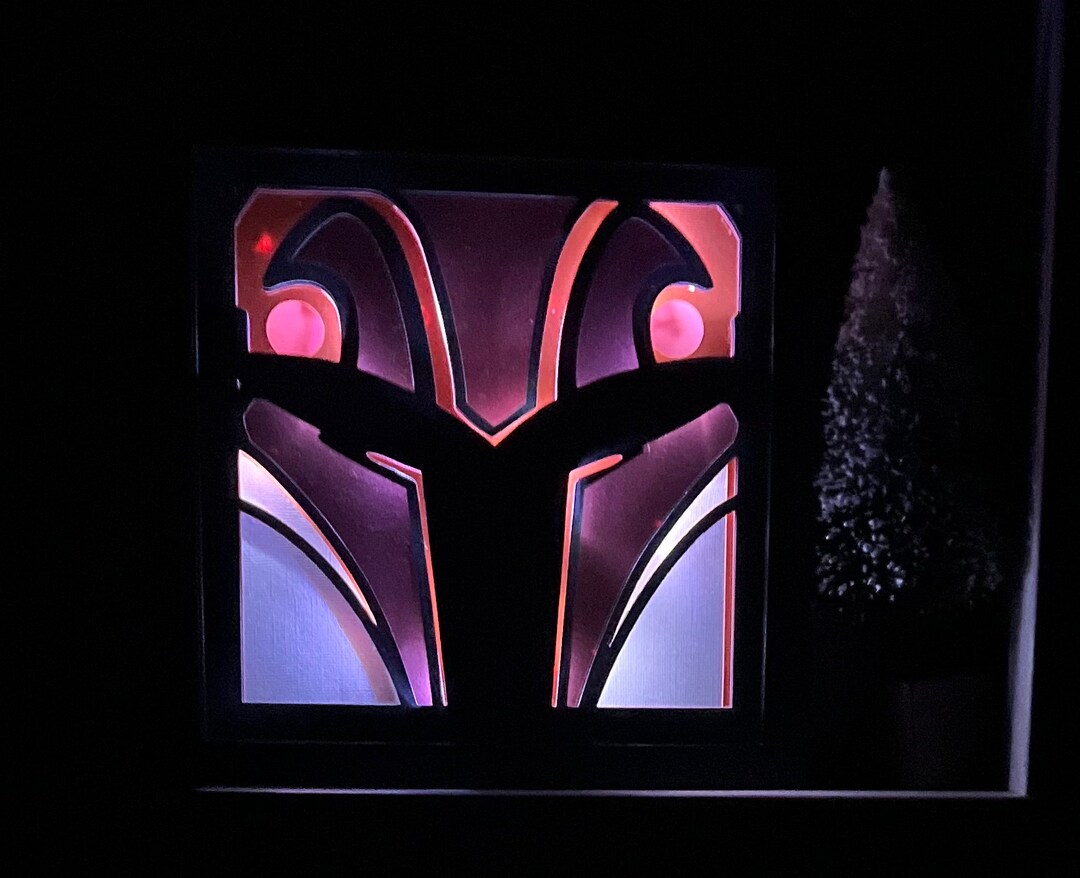 The Specter 5 Helmet 9x9 Lighted Shadow Box - Etsy