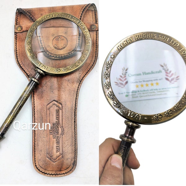 Brass Magnifying Glass With Handle - Etsy
