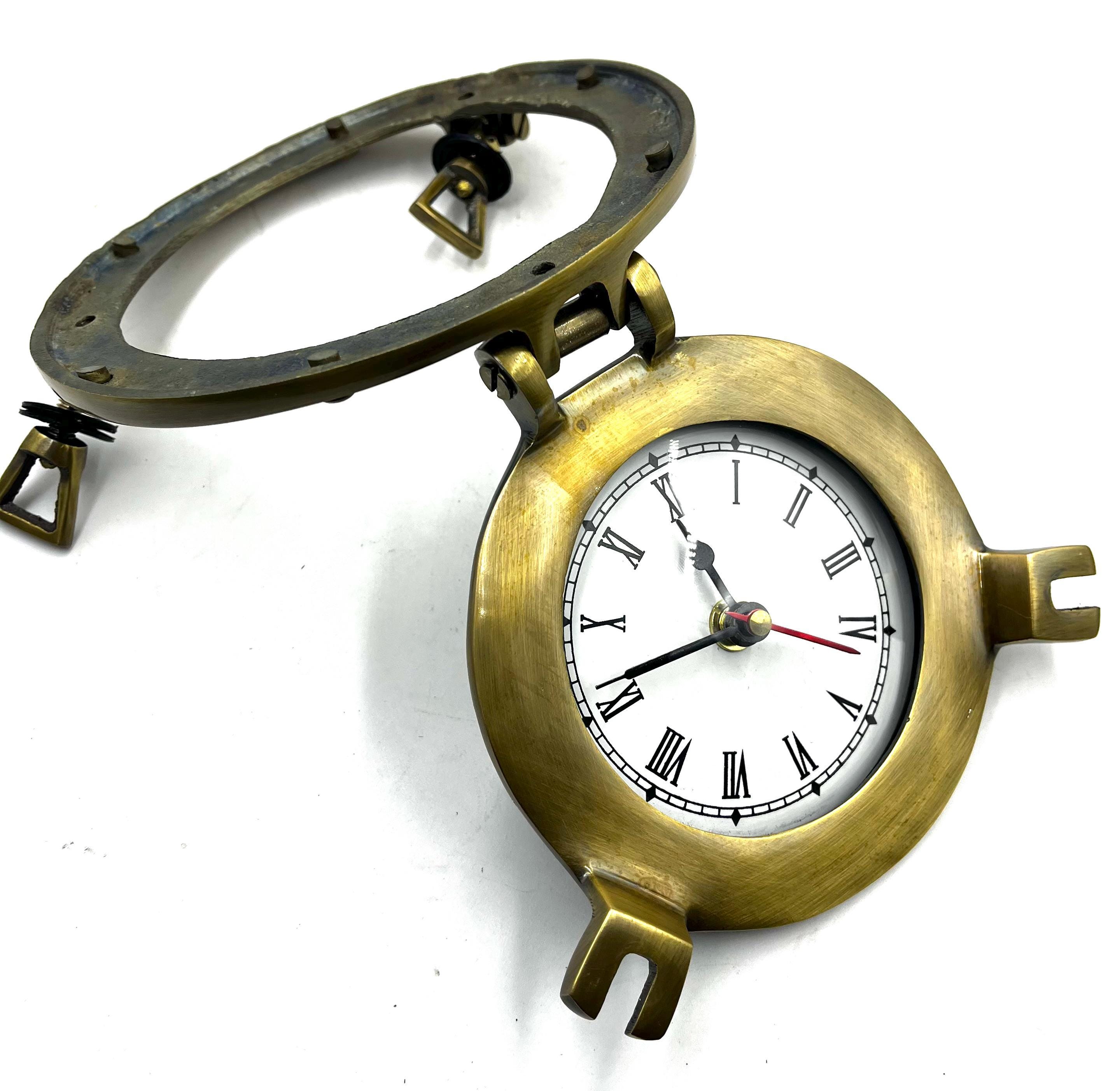 6" Nautical Porthole Clock: Maritime Beach Style Home Decor - Etsy