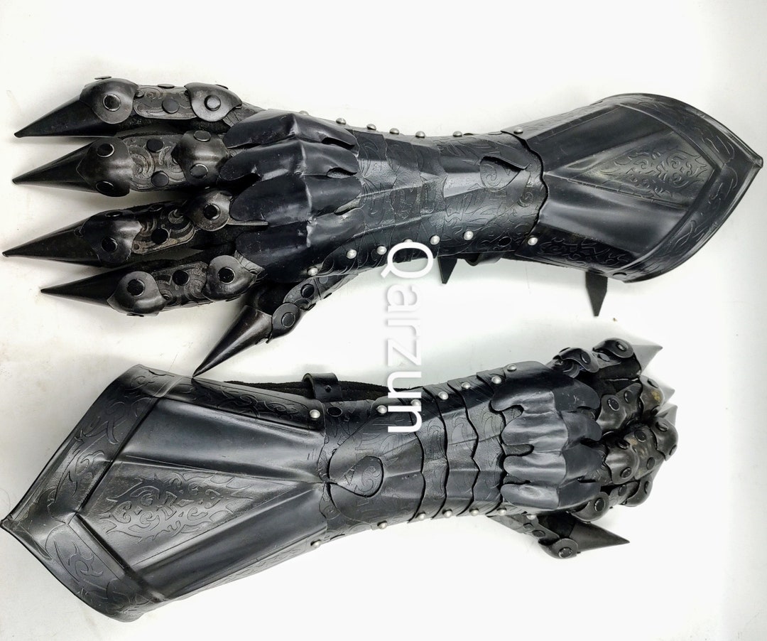 Medieval Armour Gloves Set | Steel Armor Gloves Set | Costume Gloves ...