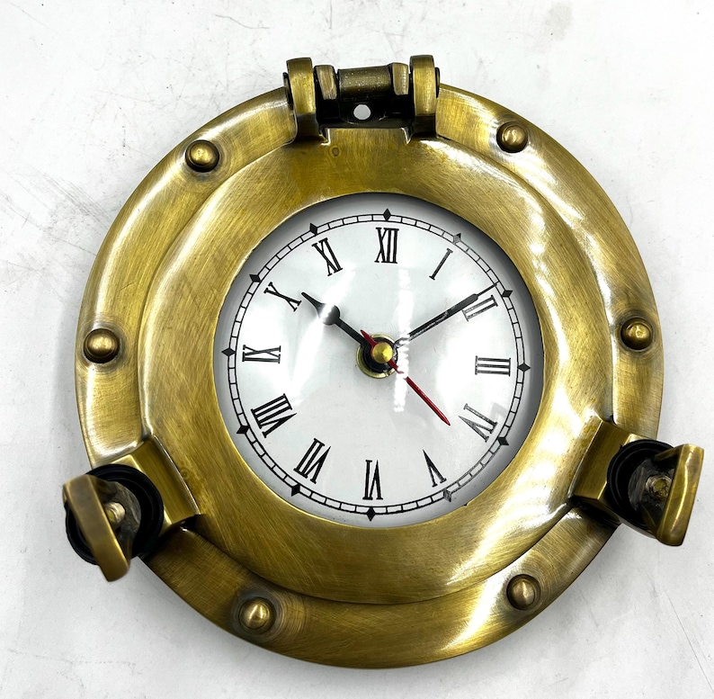 Personalized 6" Nautical Porthole Clock: Maritime Beach Style Home ...