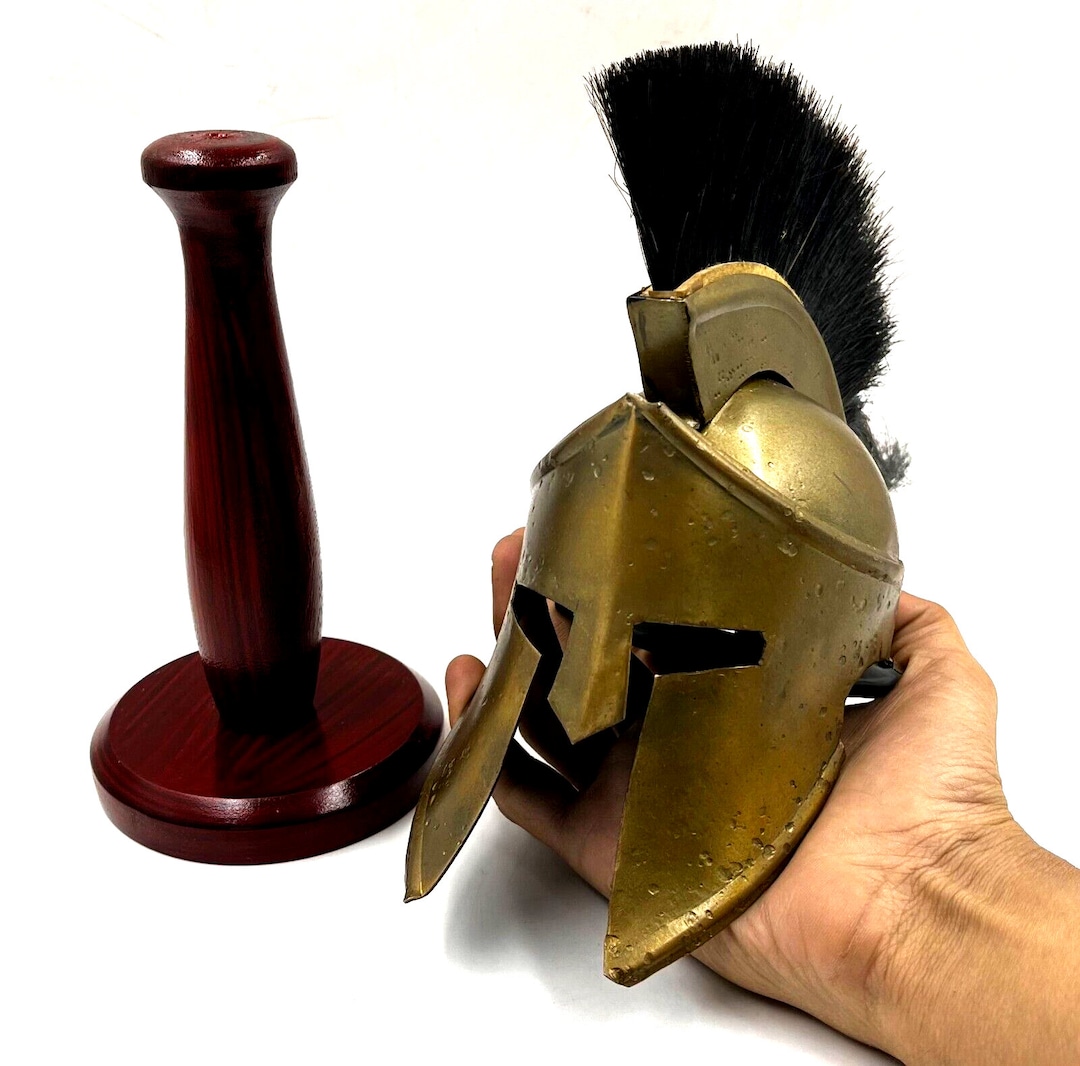 Miniature King Leonidas Greek Spartan Roman Helmet - Authentic 300 ...