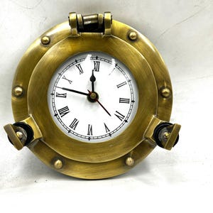 6" Nautical Maritime Ship's & Boat Clock Marine Time Beach Style Quartz ...