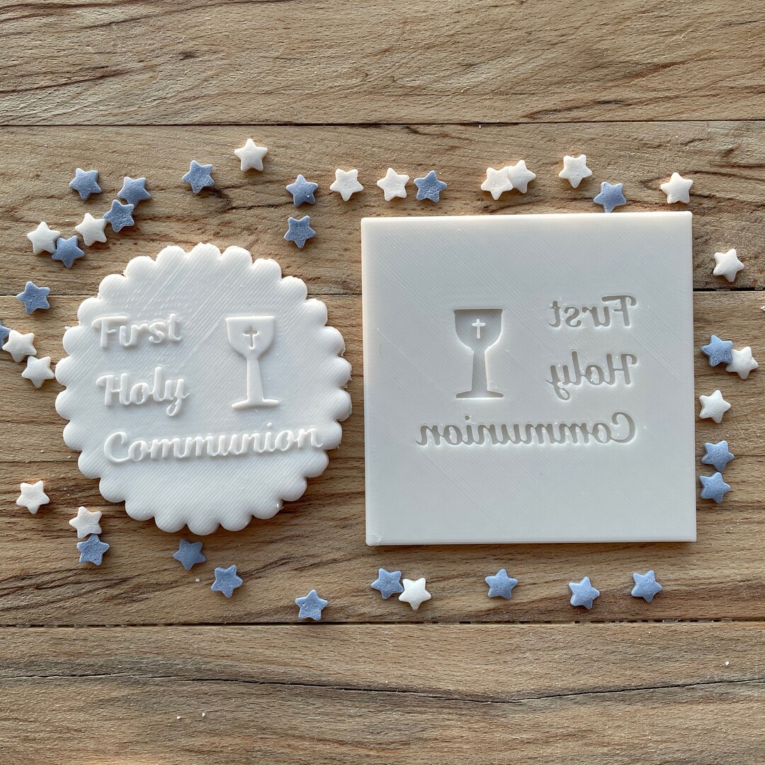 First Holy Communion Embossing Stamp for Cookies Biscuits - Etsy