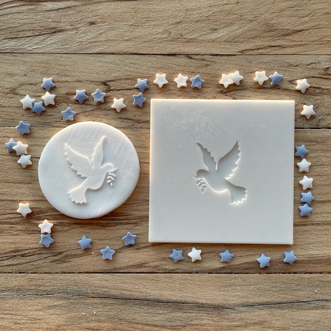Embossed Dove Stamp for Cookies Biscuits Fondant for Baking and ...