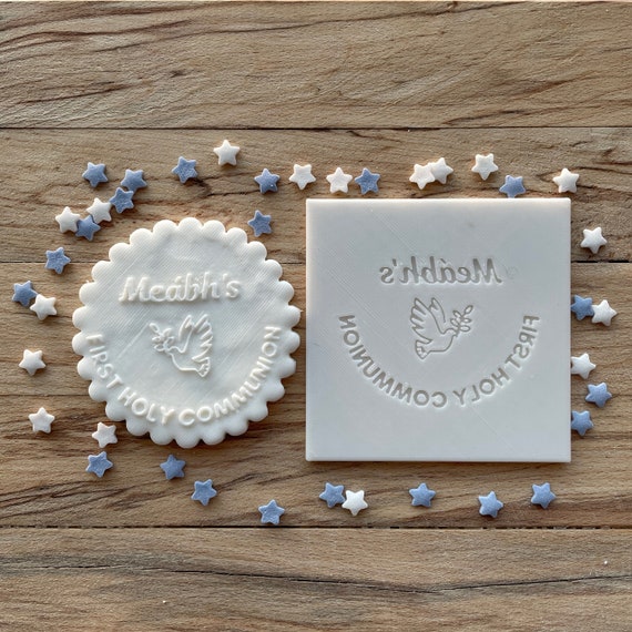 Personalised First Holy Communion Embossing Stamp for Cookies | Etsy
