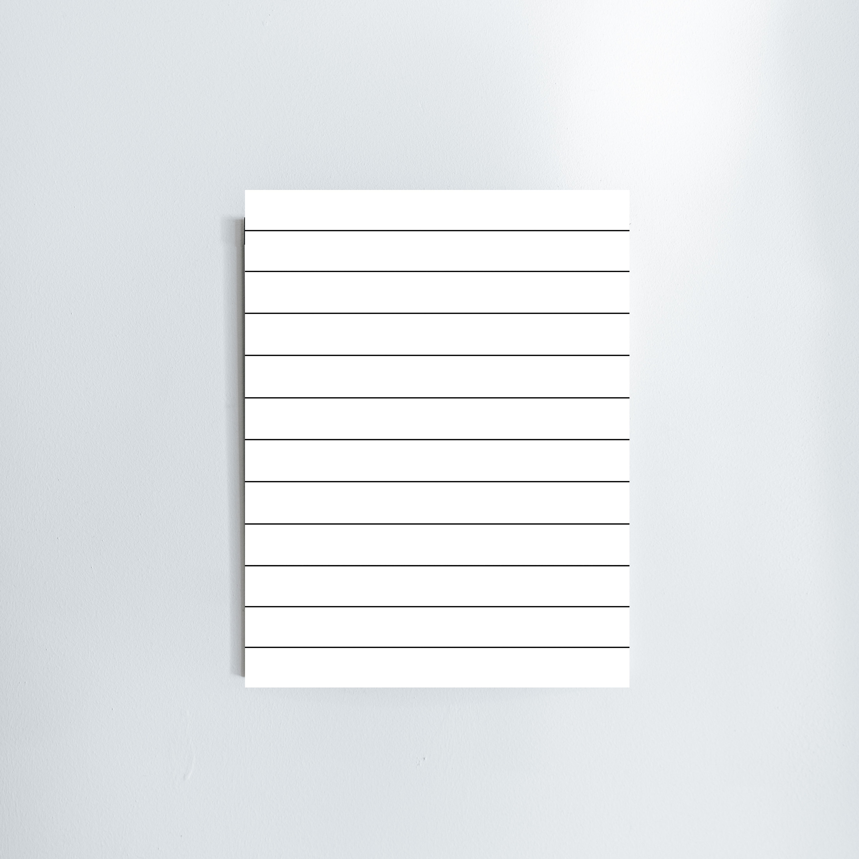 Plain White Lined Paper