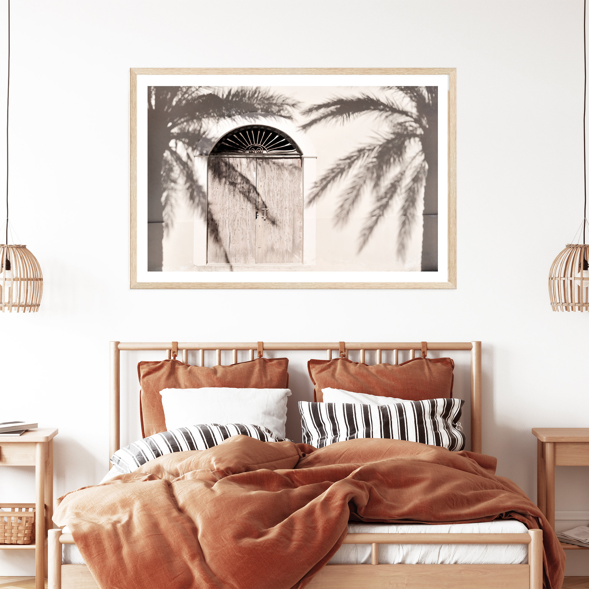 Boho Arch Door Wall Art Print Boho Timber Door Photographic - Etsy