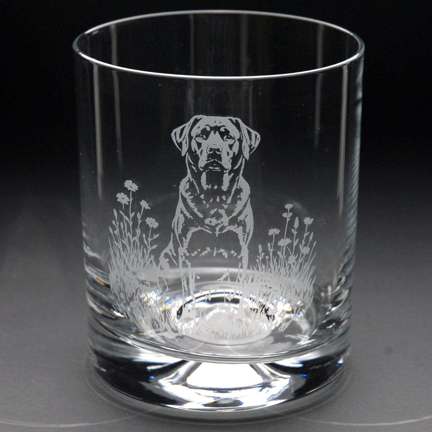 Labrador Dog Whisky Tumbler Glass | Etched Engraved Glassware ...