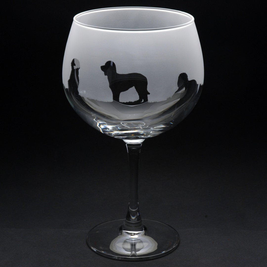 Labradoodle Dog Gin Cocktail Glass 650 Ml - Hand Etched/engraved ...
