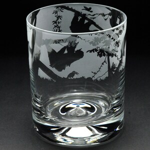 Sloth Whiskey Tumbler Glass 260 Ml - Hand Etched/engraved Sloth Design ...