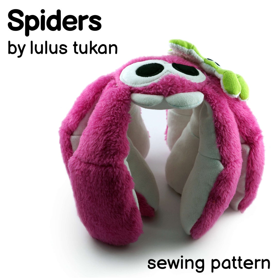 Cuddly Spider + Magnetic Spider Sewing Pattern PDF Download - Etsy