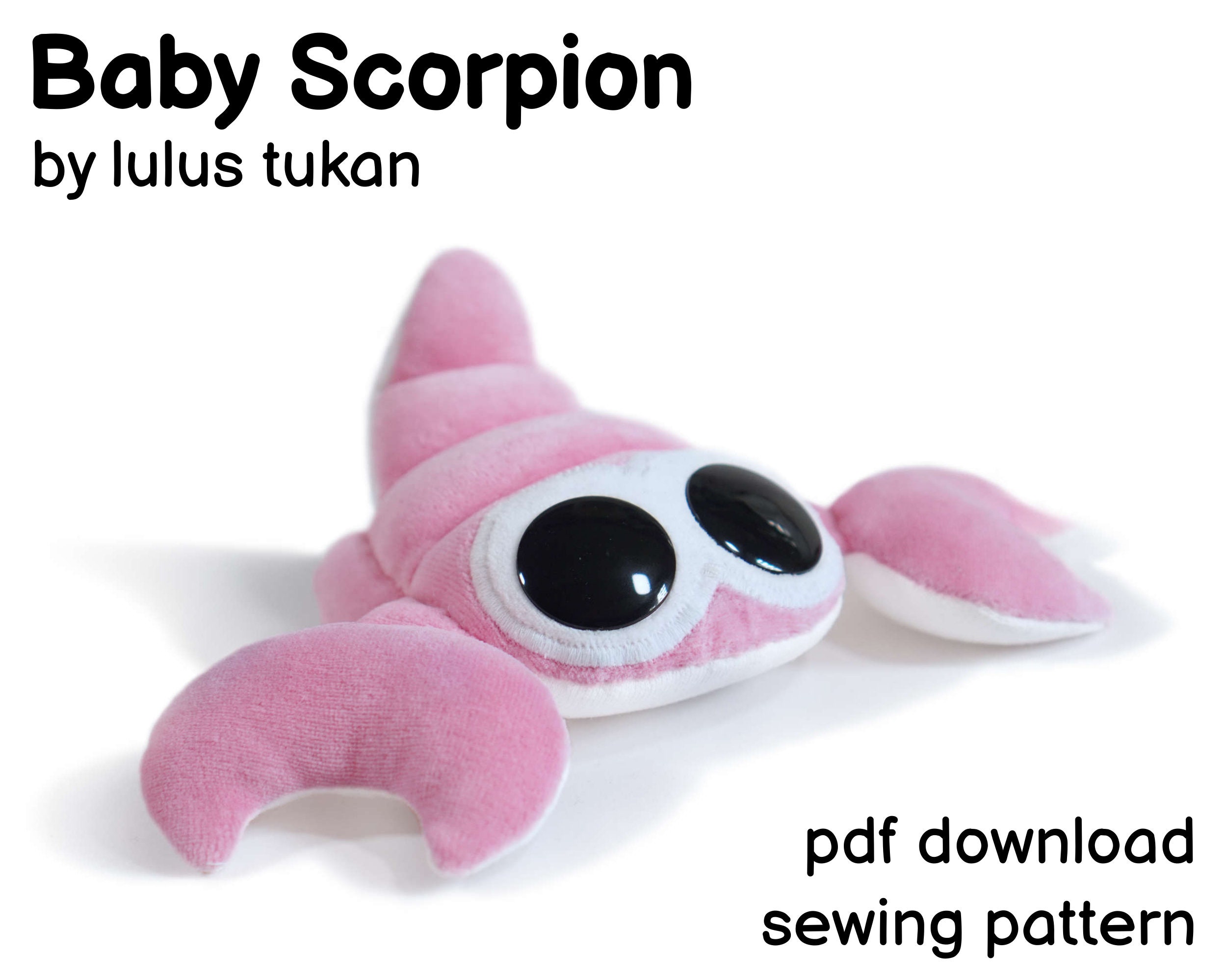 Baby Scorpion Sewing Pattern PDF Download - Etsy