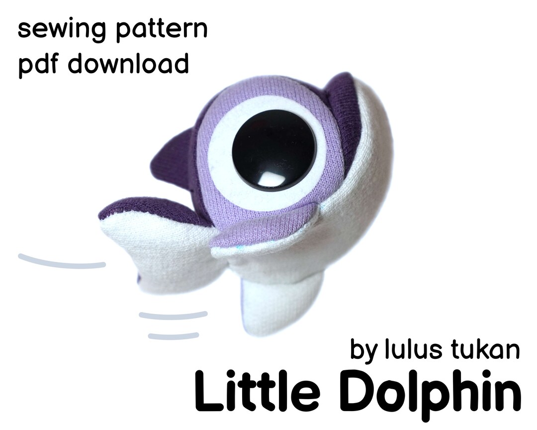 Little Dolphin Sewing Pattern PDF Download - Etsy
