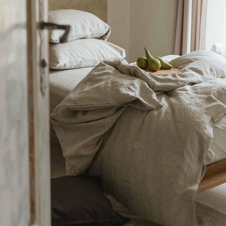 Organic Linen Sheet Set: OEKO-TEX Certified Pure Bedding - Etsy