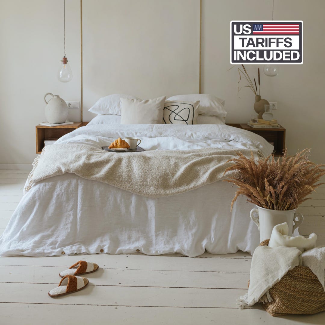 Organic Linen Sheet Set: OEKO-TEX Certified Pure Bedding - Etsy