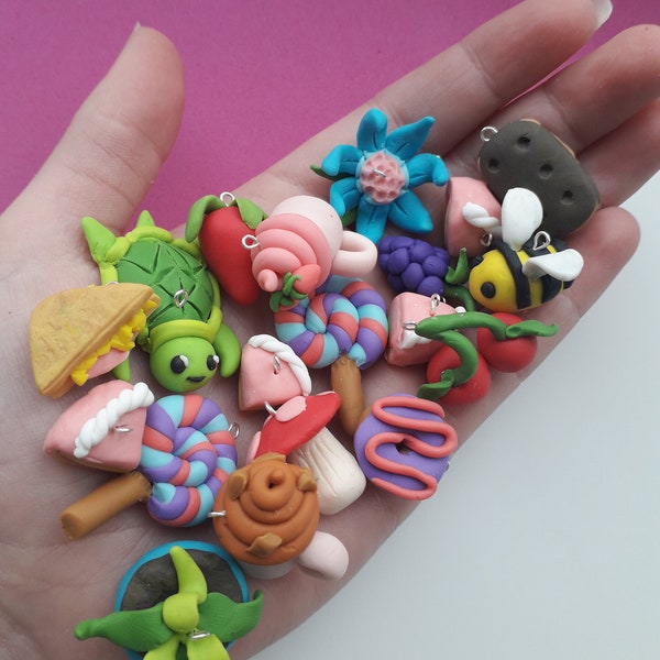 Polymer Clay Charms - Etsy UK