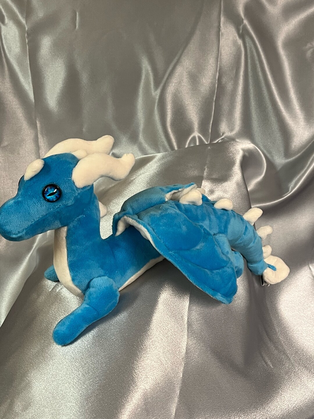 Azure - Plush Shoulder Dragon - Etsy
