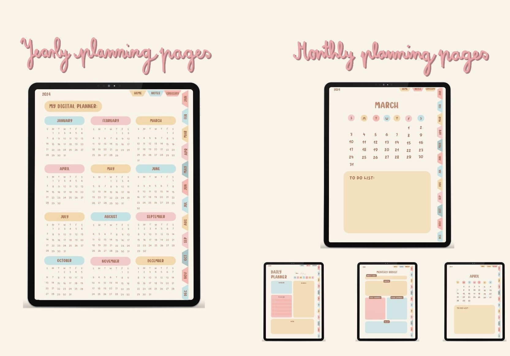 2024 Digital Planner, That Girl Planner, 2024 Goodnotes Planner, ADHD ...