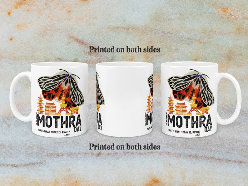 Happy Mothra Day - Mother's Day Funny Pun Mug Kaiju Monster B Movie ...