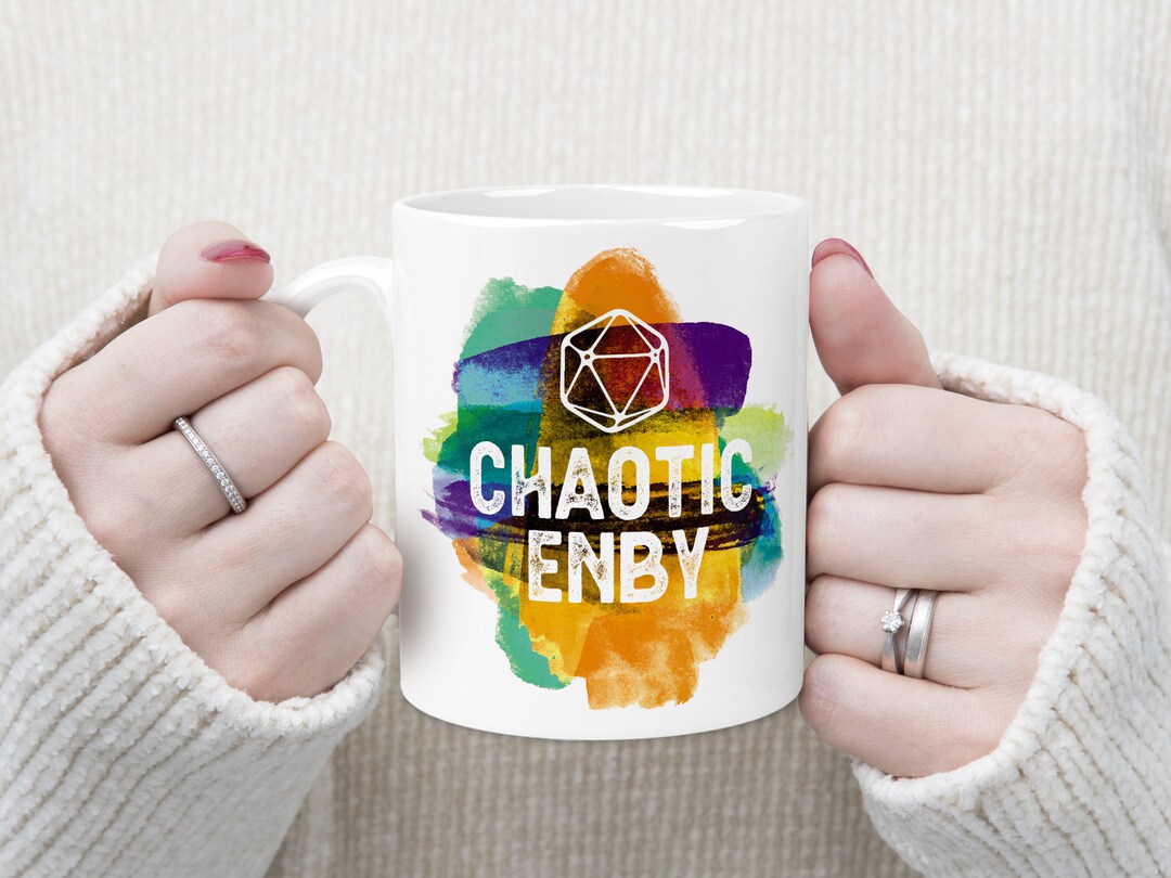 Dnd Chaotic Enby LGBTQ Dungeons and Dragons Mug Gift - Etsy
