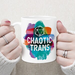 Dnd Chaotic Trans LGBTQ Dungeons and Dragons Mug Gift - Etsy