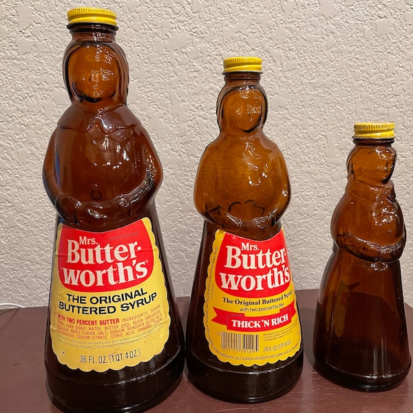 Mrs Butterworth Glass Bottles - Etsy