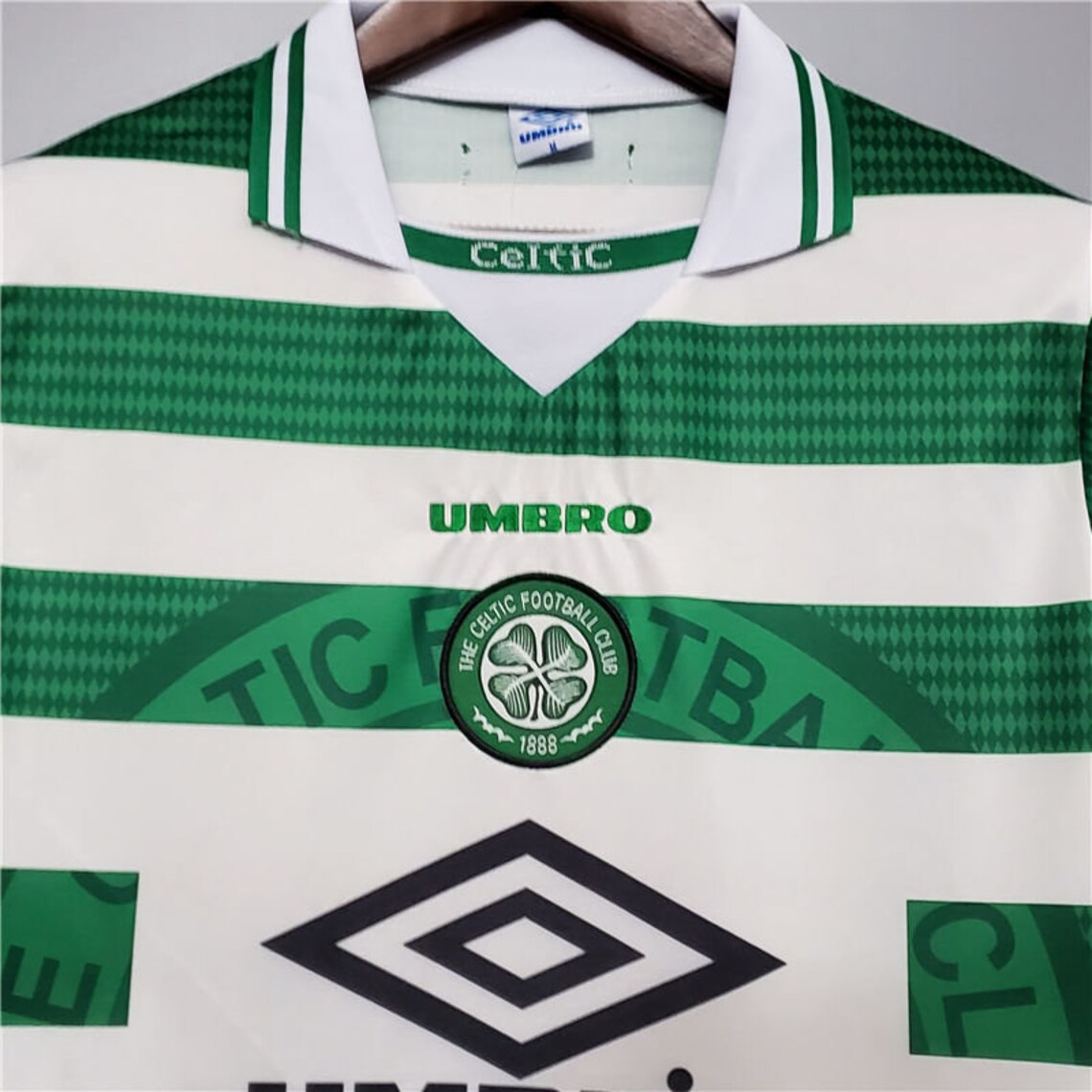 Celtic FC 1998/99 Home Retro football kit jersey | Etsy