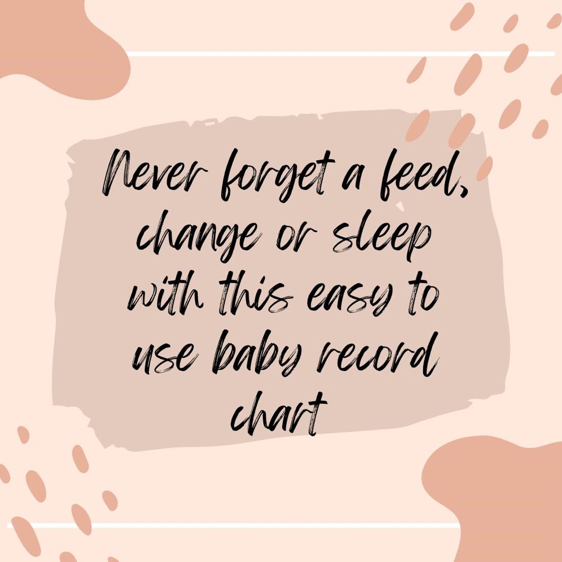 Newborn Baby Record Chart-printable - Etsy